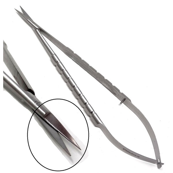 A2Z Scilab Castroviejo Micro Scissors 7" Straight, Round Handle A2Z ...