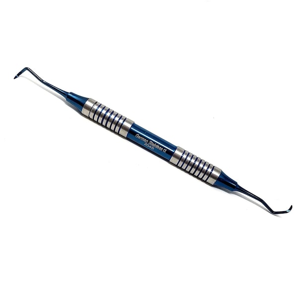 A2Z Scilab Hollow Handle Sickle Scaler 204S Blue Titanium Double Ended ...