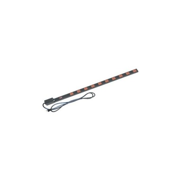 Middle Atlantic 10 Out, 15A, Meter, Corded PDT-1015C-M-NS | Zoro