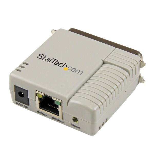 Startech.Com Parallel Print Server - Fast Ethernet Network Print Server ...