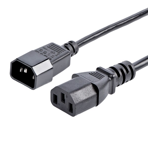 Startech.Com 6ft Standard Computer Power Cord Extension - C14 to C13 ...