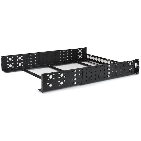 Startech.Com 2U Fixed 19" Adjustable Depth Universal Server Rack Rails ...