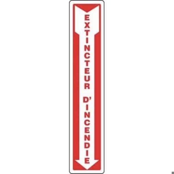 Accuform FIRE SAFETY SIGN FRENCH 18 in X 4 in FRMFXG545XT | Zoro