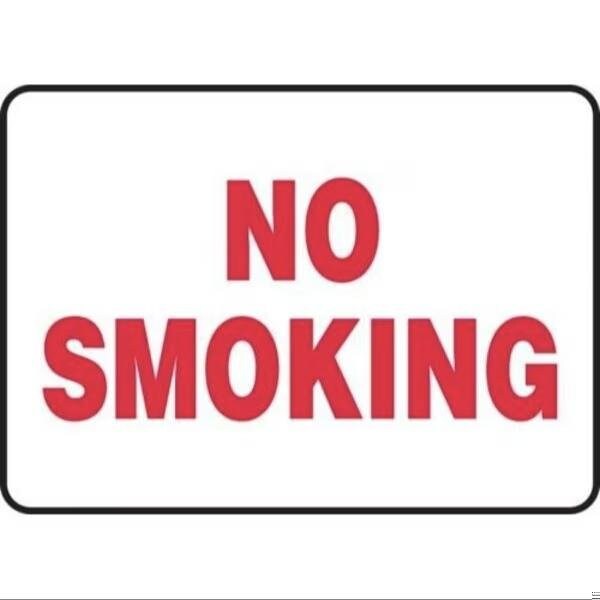 Accuform SAFETY SIGN NO SMOKING 10 in X 14 in FRMSMK545VA | Zoro