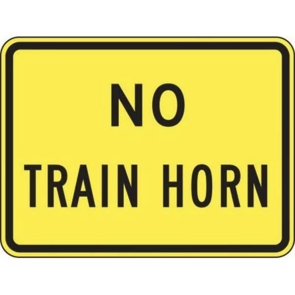 Accuform RAIL SIGN NO TRAIN HORN 18 in X 24 in DG FRW529DP | Zoro