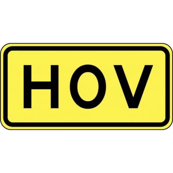 Accuform HOV SIGN 12 in X 24 in HIGH INTENSITY FRW760HP | Zoro