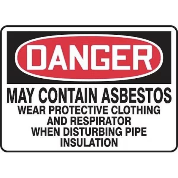 Accuform OSHA DANGER Safety Sign MAY CONTAIN MCAW106XV MCAW106XV | Zoro