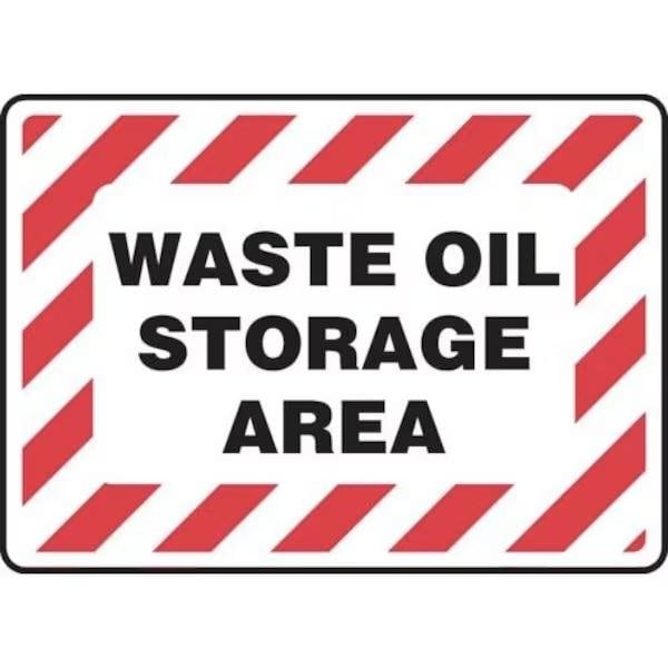 Accuform SAFETY SIGN WASTE OIL STORAGE AREA MCHG506XT MCHG506XT | Zoro