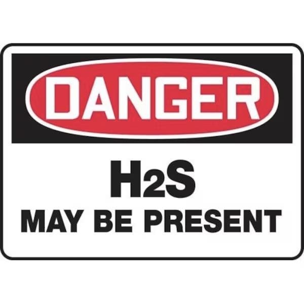 Accuform OSHA DANGER SAFETY SIGN H2S MAY BE MCHL054XP MCHL054XP | Zoro