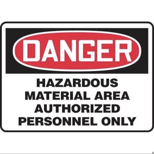 Accuform OSHA DANGER SAFETY SIGN HAZARDOUS MCHL102VA MCHL102VA | Zoro