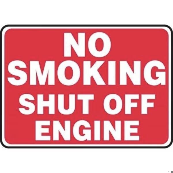 Accuform SAFETY SIGN NO SMOKING SHUT OFF MCHL583VA MCHL583VA | Zoro