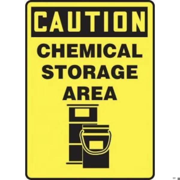 Accuform OSHA CAUTION SAFETY SIGN CHEMICAL MCHL712XL MCHL712XL | Zoro