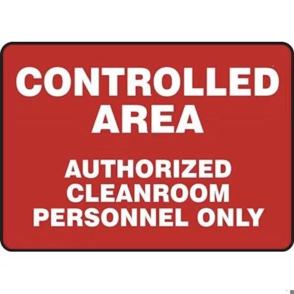 Accuform CLEAN ROOM SIGNS SAFETY SIGN MCLR510XL MCLR510XL | Zoro