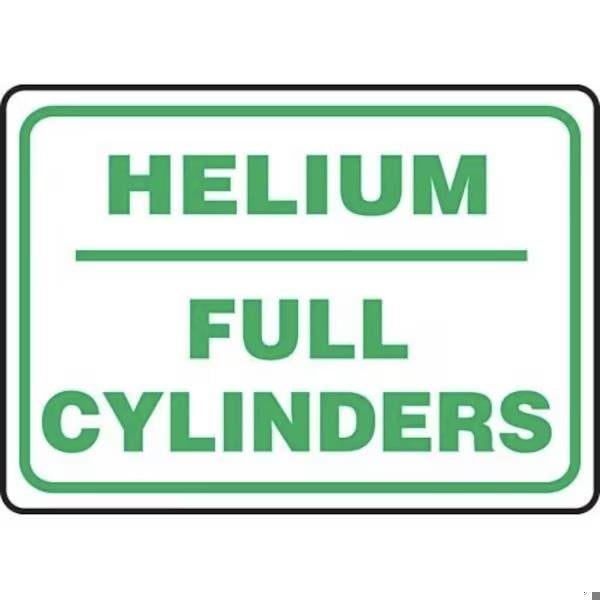 Accuform SAFETY SIGN HELIUM FULL CYLINDERS MCPG538VS MCPG538VS | Zoro
