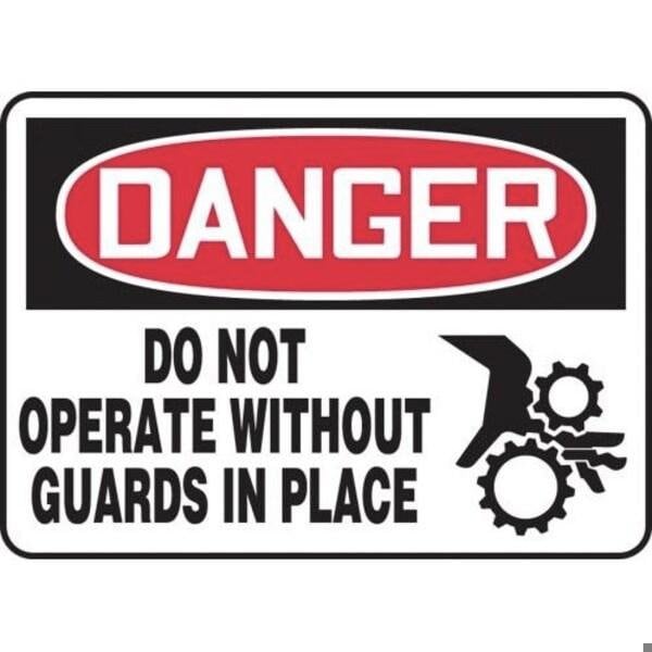 Accuform OSHA DANGER SAFETY SIGN DO NOT MEQM025XV MEQM025XV | Zoro