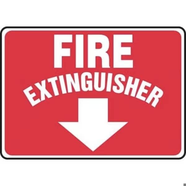 Accuform SAFETY SIGN FIRE EXTINGUISHER 7 X MFXG459XV MFXG459XV | Zoro