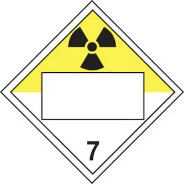 Accuform BLANK TDG PLACARD HAZARD CLASS 7 MPL700MG25 MPL700MG25 | Zoro