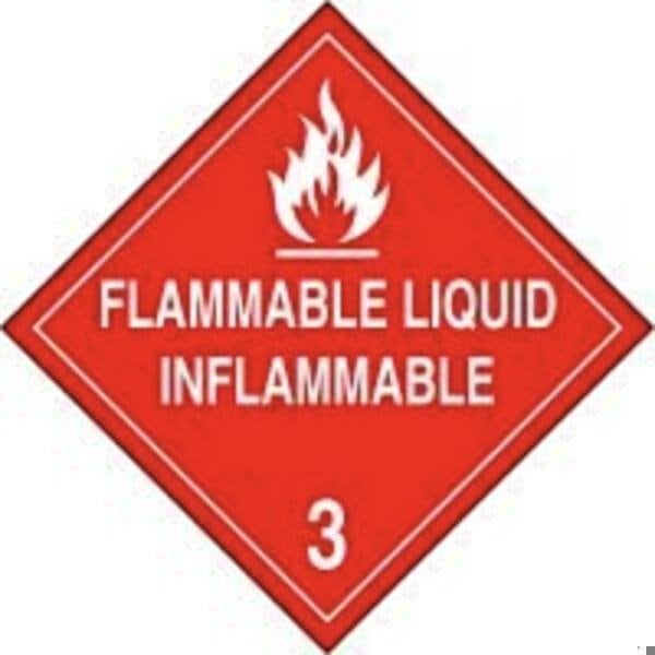 Accuform DOT PLACARD HAZARD CLASS 3 MPLSP4VS25 MPLSP4VS25 | Zoro