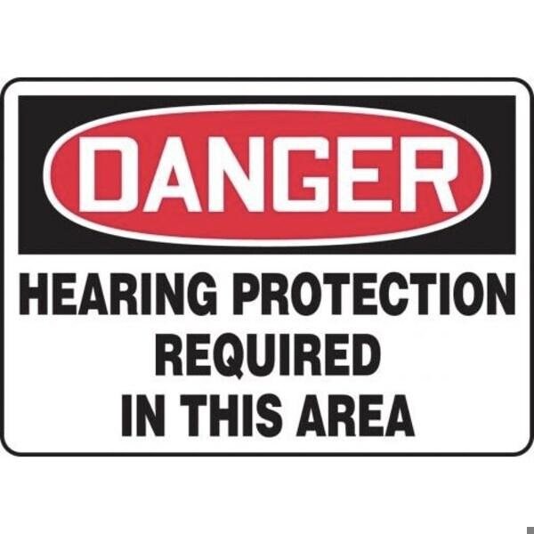 Accuform OSHA DANGER SAFETY SIGN HEARING MPPE220XP MPPE220XP | Zoro