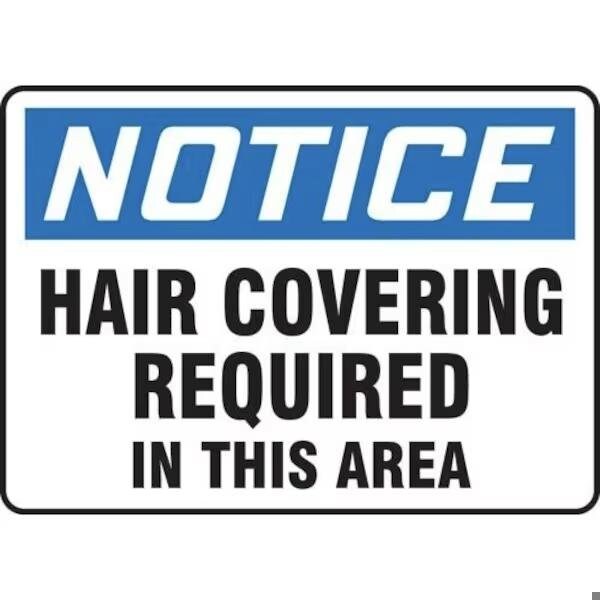 Accuform OSHA NOTICE SAFETY SIGNS HAIR MPPE839XP MPPE839XP | Zoro