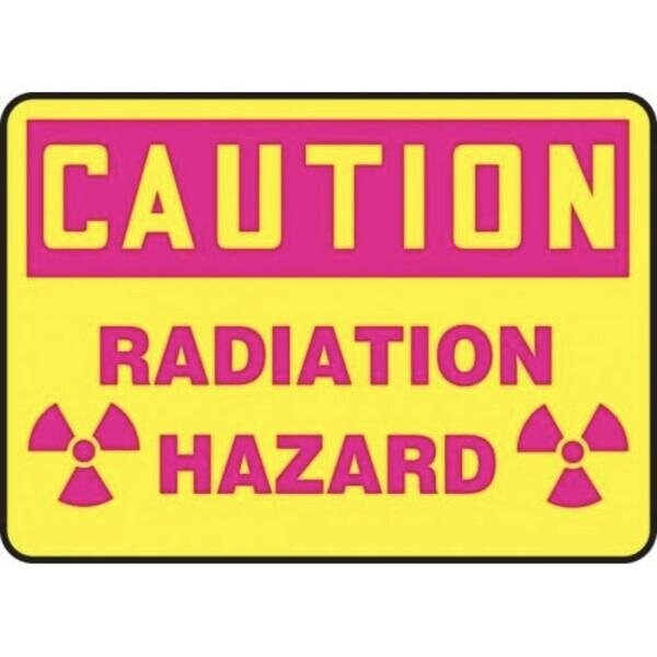 Accuform OSHA CAUTION SAFETY SIGN RADIATION MRAD666XT MRAD666XT | Zoro