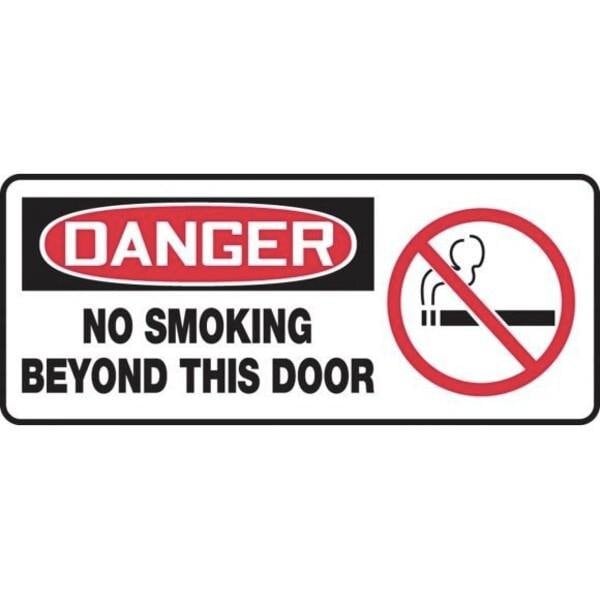 Accuform OSHA DANGER SAFETY SIGN NO SMOKING MSMK103XT MSMK103XT | Zoro