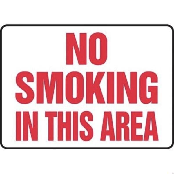 Accuform Designated Smoking Area - Please Use Ashtrays - Accu-Shieldâ ...