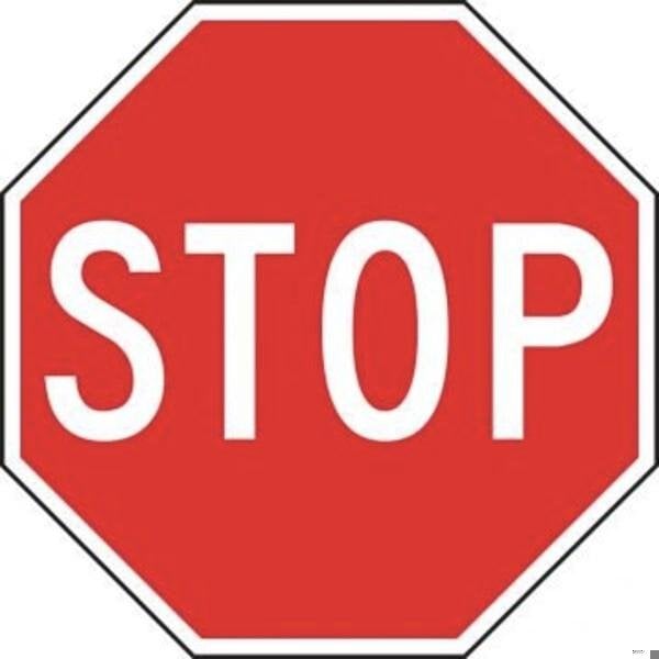 Accuform Safety Sign, Octagon, Text Legend, Legend STOP, 0055 in ...