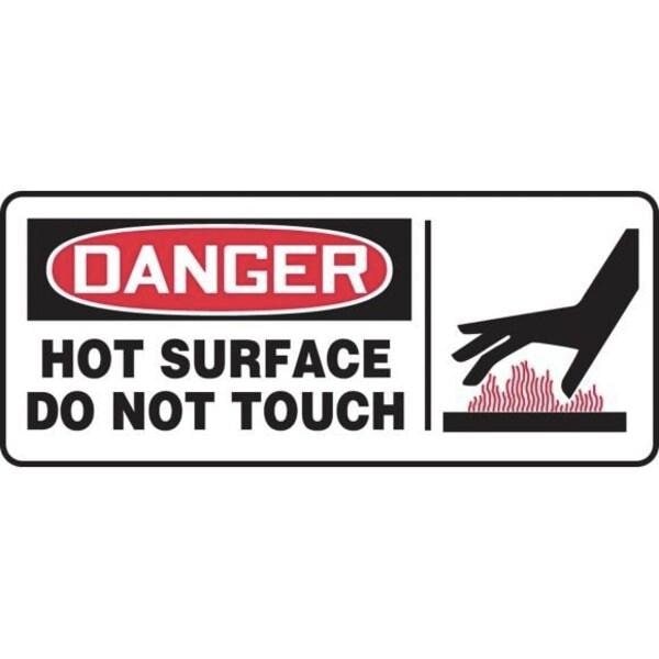 Accuform OSHA SAFETY SIGN HOT SURFACE DO MWLD021VA MWLD021VA | Zoro