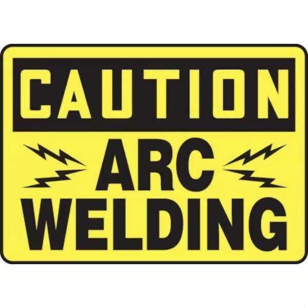 Accuform OSHA CAUTION SAFETY SIGN ARC WELDING MWLD602VA | Zoro