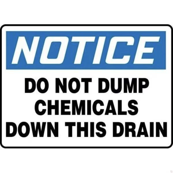 Accuform OSHA NOTICE Safety Sign DO NOT DUMP SHMCHL829VA | Zoro
