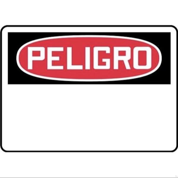 Accuform OSHA DANGER Safety Sign BLANK 7 in x SHMRBH201VP | Zoro