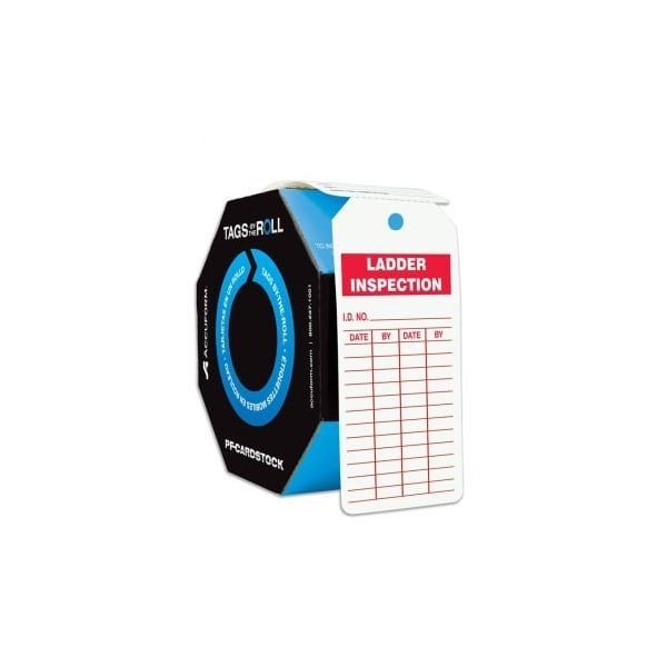 Accuform Tags By-The-Roll, Ladder Inspection, PF-Cardstock, 250/Rl ...