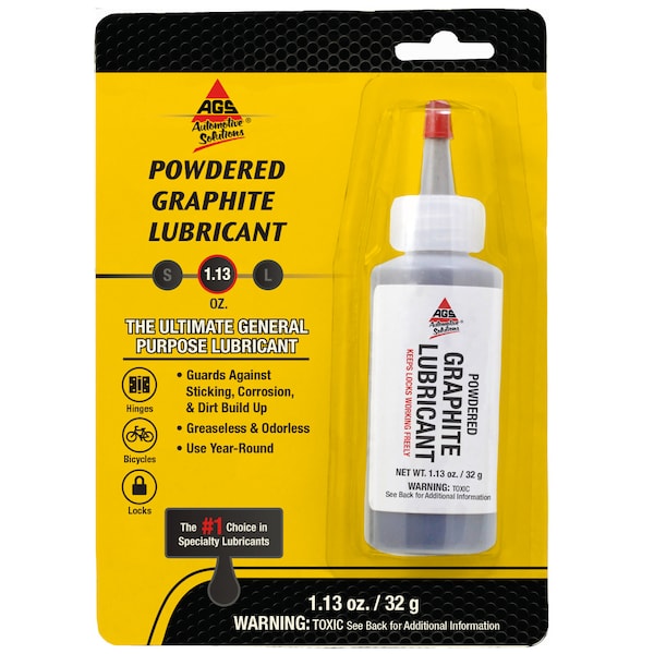 Ags Powdered Graphite Lubricant 1.13oz / 32g MZ-5 | Zoro