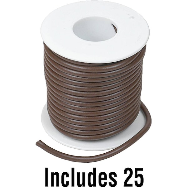Aftermarket GPT, 12 AWG, Brown, PVC Jacket, Stranded 600-12004-25-JN | Zoro
