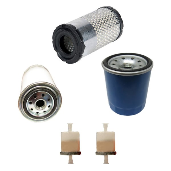 Aic Replacement Parts New Filter Kit Air/Fuel/Oil/Hst Fits Kubota F2260 ...