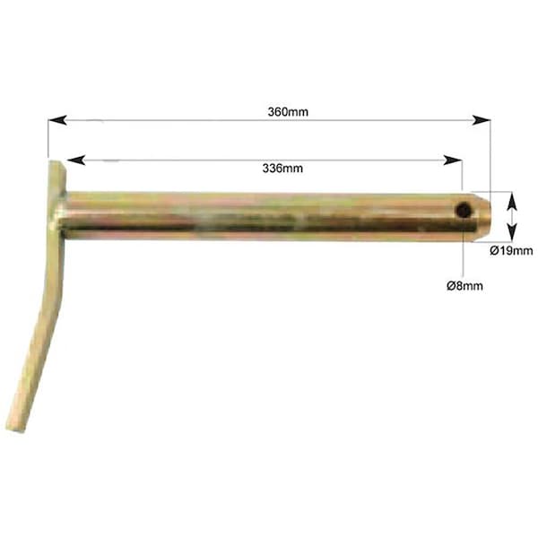 Aftermarket Drawbar Pin Fits Massey Ferguson 135 165 178 175 35 Tractor ...