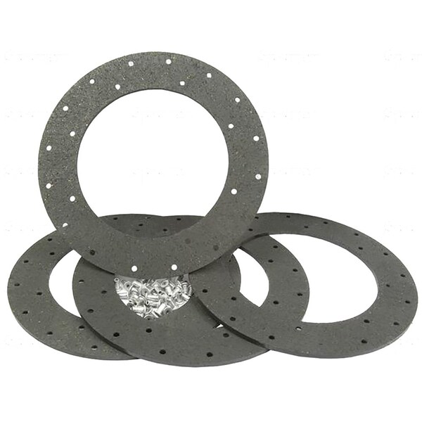 Aftermarket 80227031 Set of 4 Brake Linings With Rivets For Zetor UR1 ...