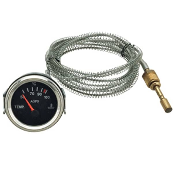 Aftermarket Manual Temperature Gauge (Chrome) GAH30-0071 | Zoro