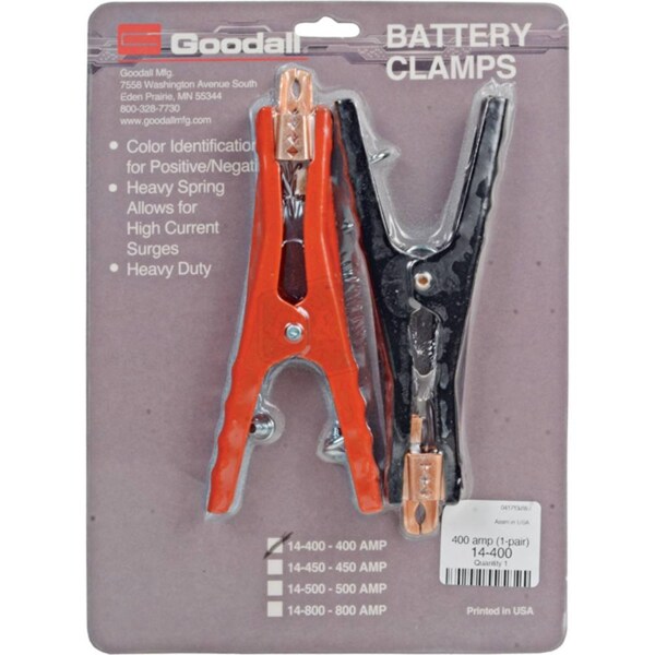 Aftermarket Goodall Manufacturing Booster Cable Clamp Set GDM-14-400-JN ...