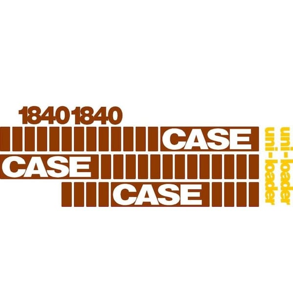Aftermarket Whole Machine Decal Set w UniLoader Decals Fits Case ...