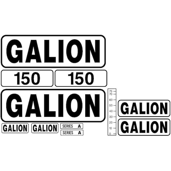 Aftermarket New Decal Set for Galion Model 150 Series A Machines MAE30 ...
