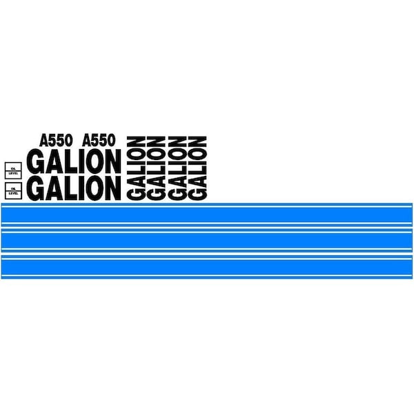 Aftermarket New Decal Set for Galion Model A550 with Oil Level Decals ...