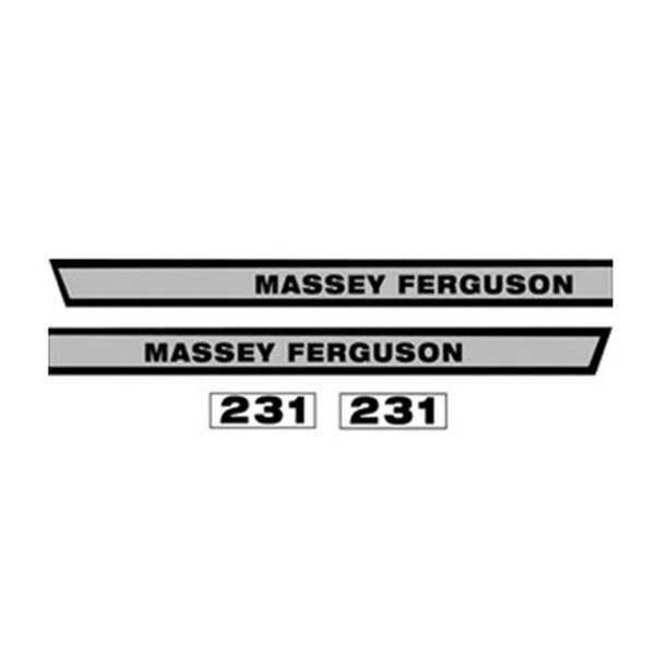 Aftermarket Decals Fits Massey Ferguson 231 MF231 | Zoro