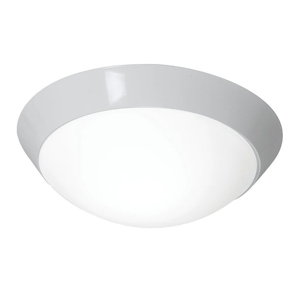 Access Lighting Cobalt, LED Flush Mount, White Finish, Opal Glass ...