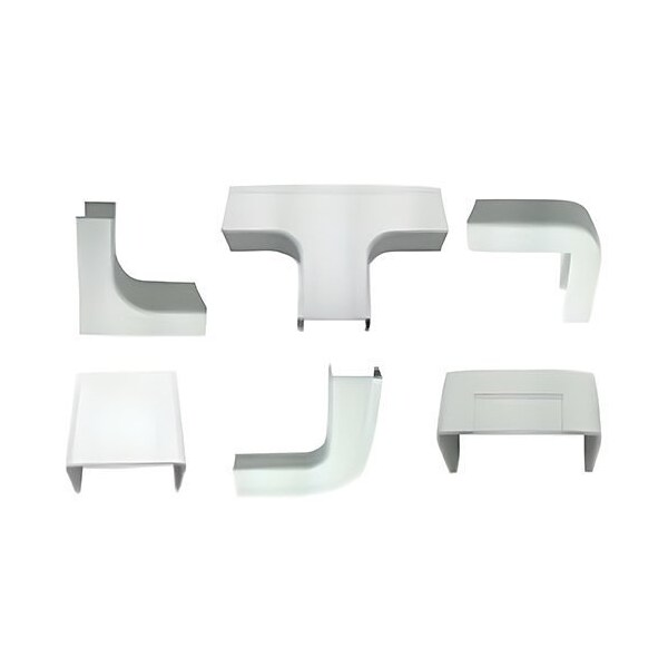 W Box End Cap Raceway, CPW Series, White 0E-75CPW | Zoro