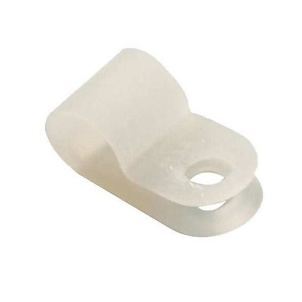 W Box Cable Clamp, Clear, Nylon, 100 PK 0E-CC14N | Zoro