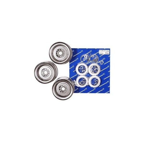 Grundfos Pump Repair Kits- Kit, Rep. CR/I/N15/20 -17 stg (GRAFLON), CR ...
