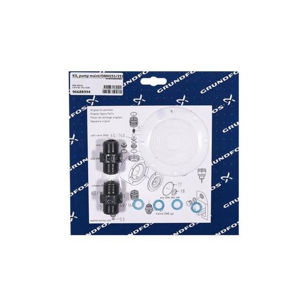 Grundfos Kit, pump maint/DMH251/252/PVC/C Dosing Pump Kits - Chemical ...