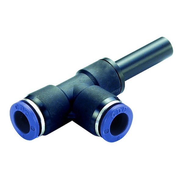 Technifit Fitting, PTC, Plug-In Run Tee, 10mm x 10mm PSJ10 | Zoro